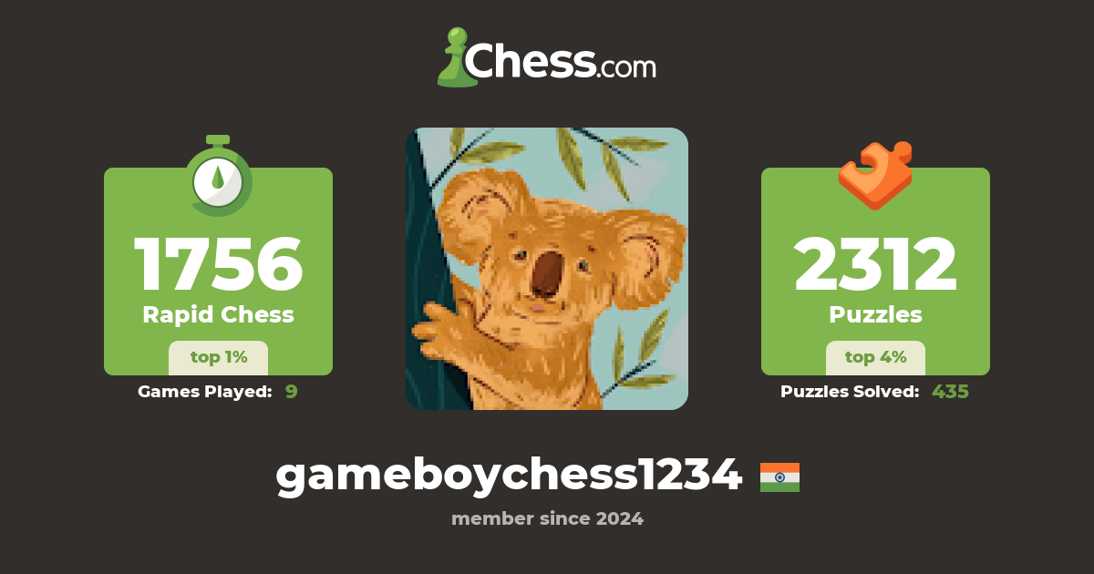 SHN SHN (gameboychess1234) - Chess Profile - Chess.com