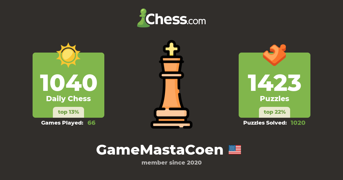 Taylor Coen (GameMastaCoen) - Chess Profile - Chess.com