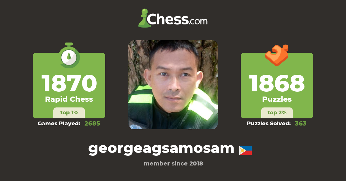 George Agsamosam (georgeagsamosam) - Chess Profile - Chess.com