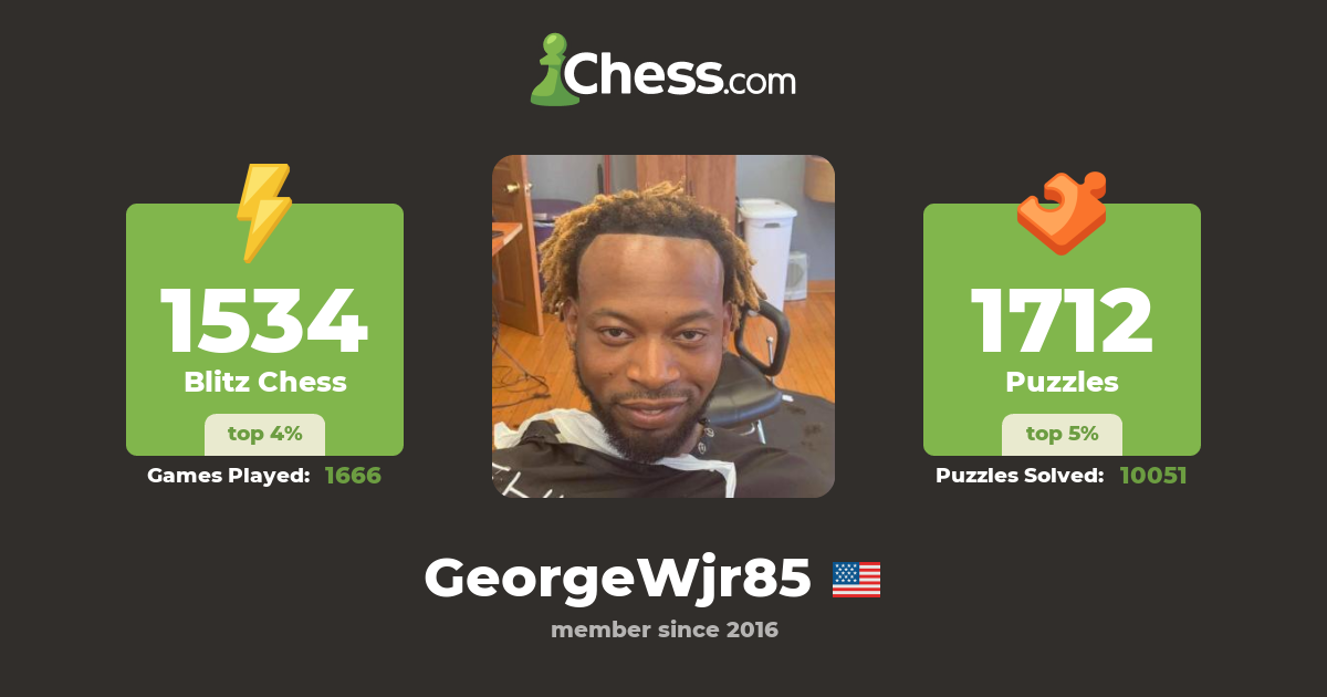 George Washington Jr. (GeorgeWjr85) - Chess Profile - Chess.com