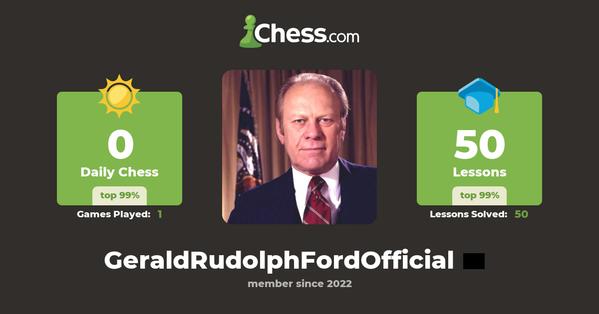 GeraldRudolphFordOfficial - Chess Profile - Chess.com