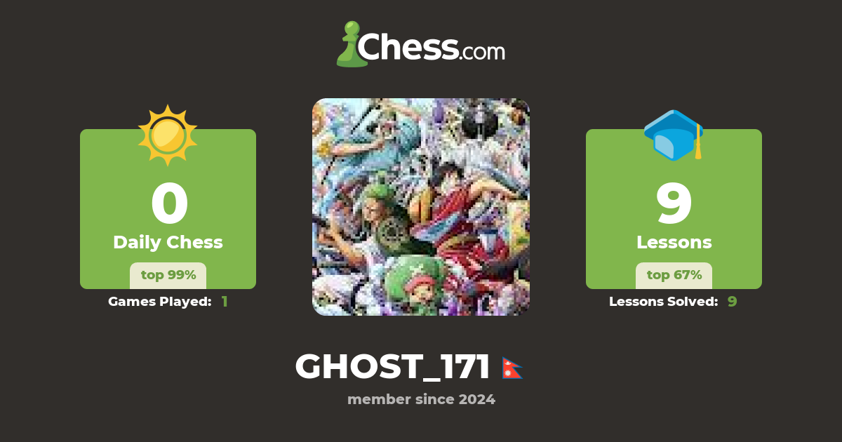 ONE PIECE (GHOST_171) - Chess Profile - Chess.com