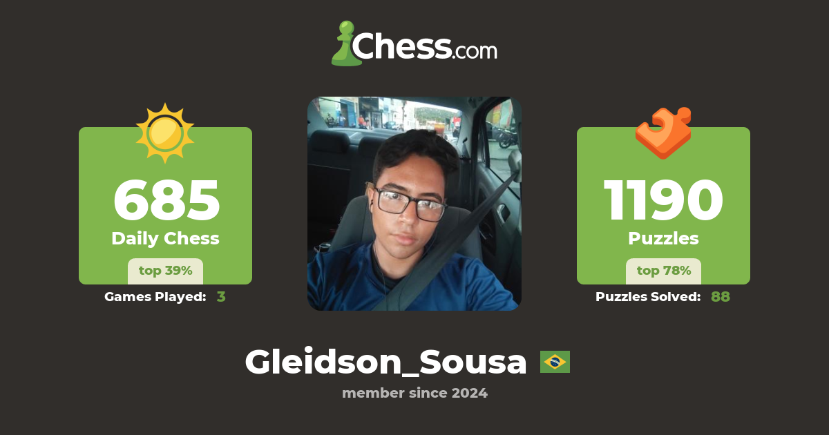Gleidson Douglas (Gleidson_Sousa) - Chess Profile - Chess.com
