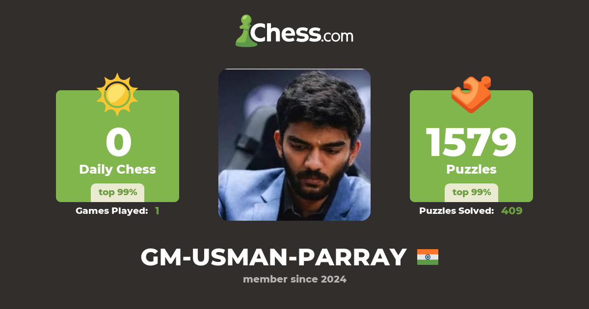 usman parry (GM-USMAN-PARRAY) - Chess Profile - Chess.com