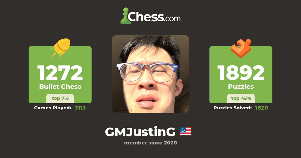 Justin Guo (GMJustinG) - Chess Profile - Chess.com