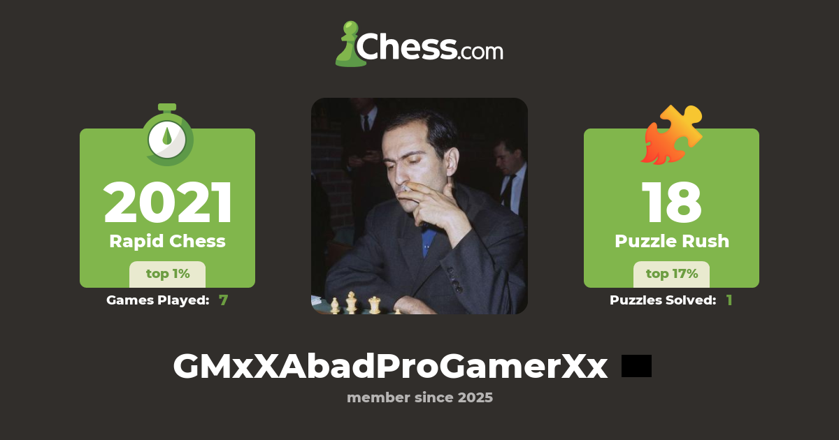 GMxXAbadProGamerXx - Chess Profile - Chess.com