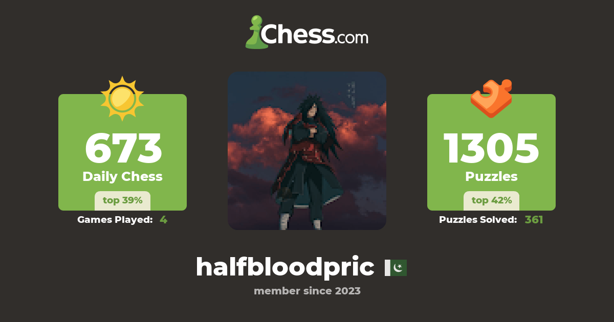 half blood (halfbloodpric) - Chess Profile - Chess.com