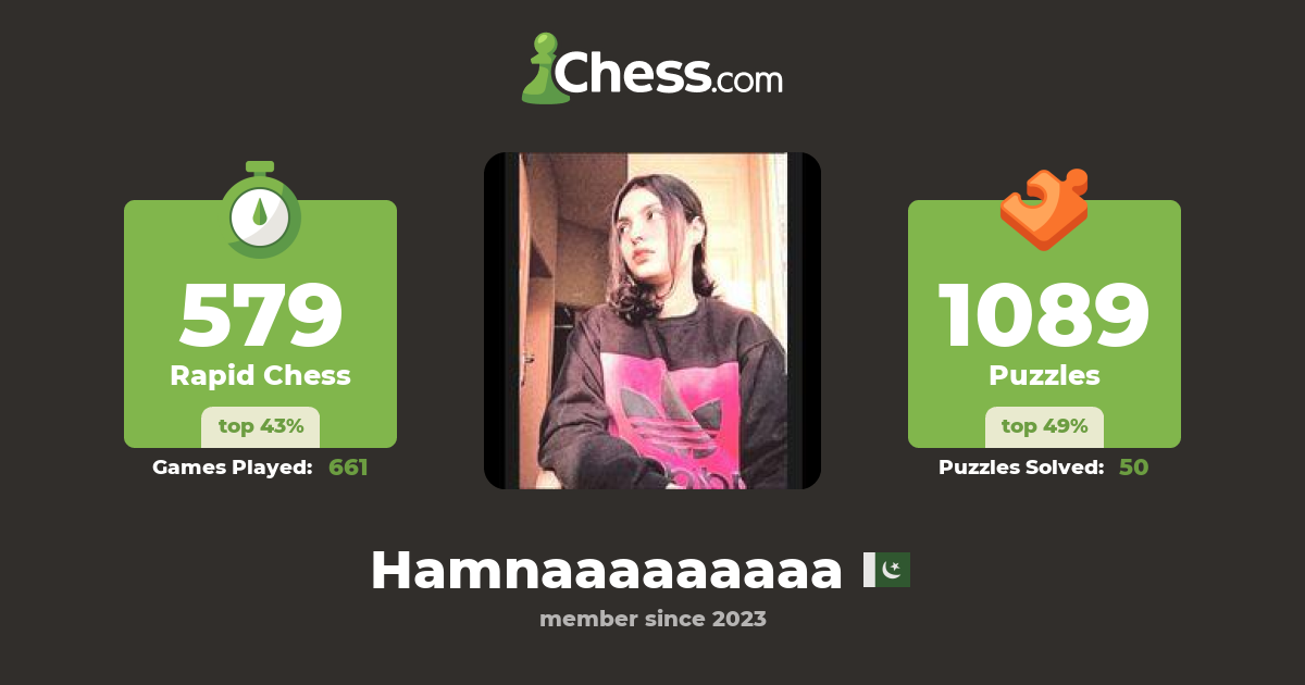 Hamna shahzad (Hamnaaaaaaaaa) - Chess Profile - Chess.com