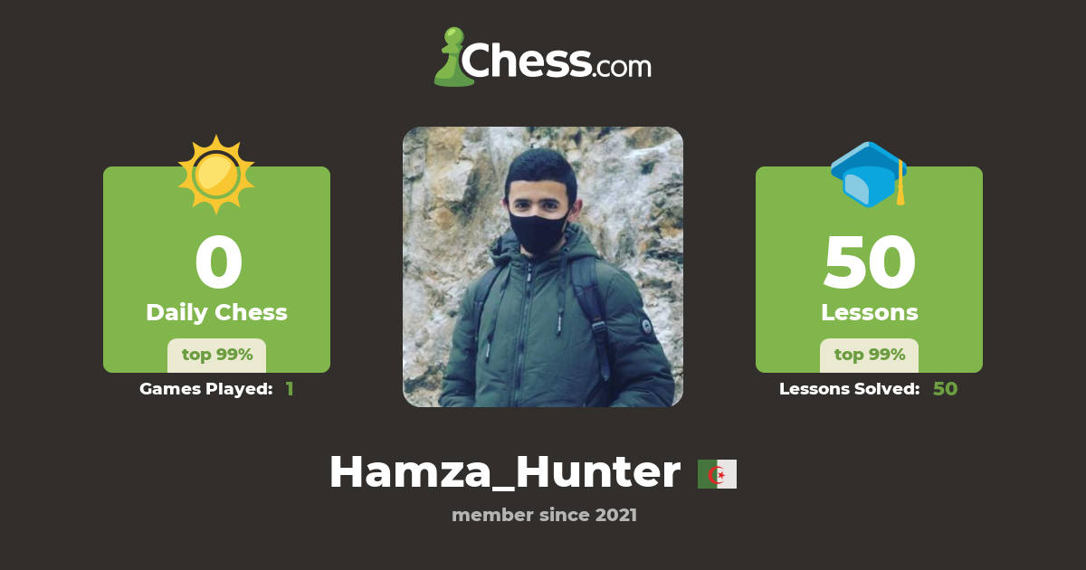 Hamza BENHADOUGA (Hamza_Hunter) - Chess Profile - Chess.com