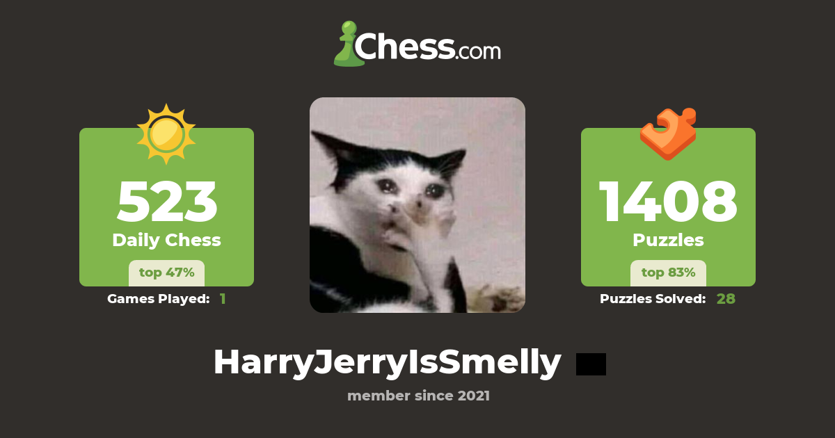 Harry Jerry (HarryJerryIsSmelly) - Chess Profile - Chess.com