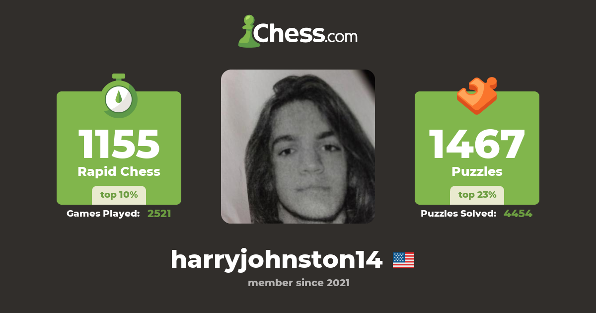 harry johnston (harryjohnston14) - Chess Profile - Chess.com