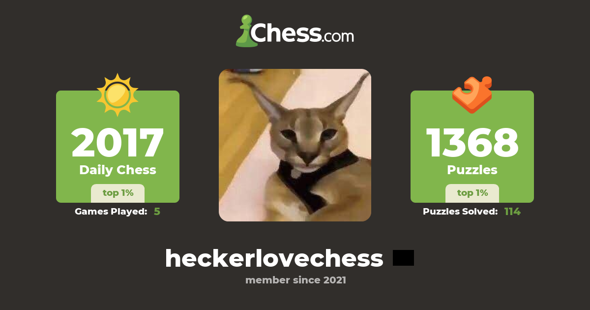GM Hecker Gaming chess (heckerlovechess) - Chess Profile - Chess.com