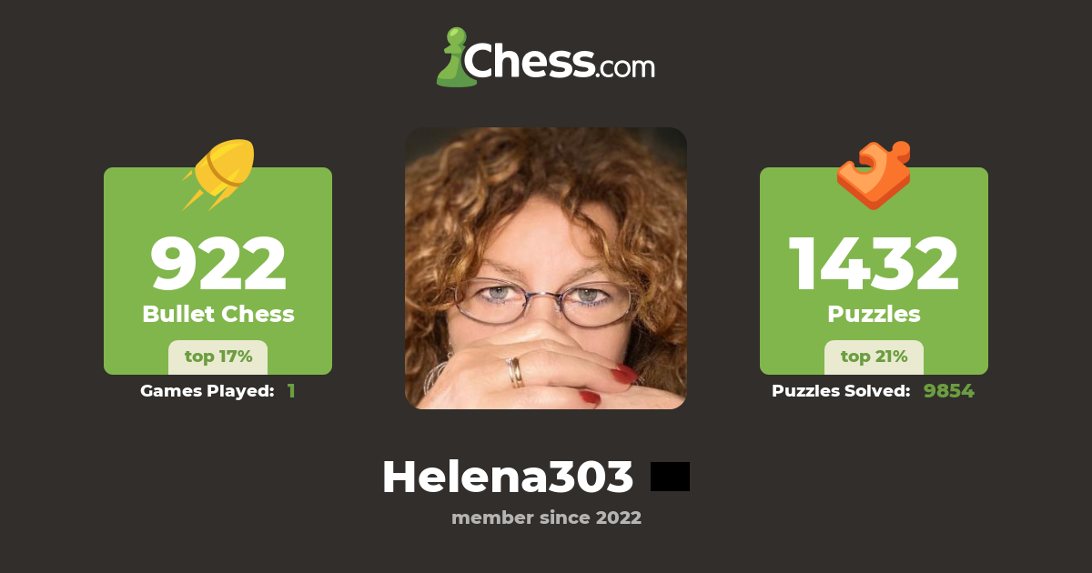 Please, Play Correct 🙋‍♀️🌹 (Helena303) - Chess Profile - Chess.com