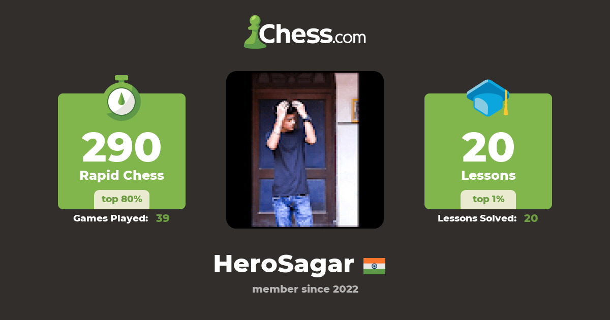 Sagar Arya (HeroSagar) - Chess Profile - Chess.com