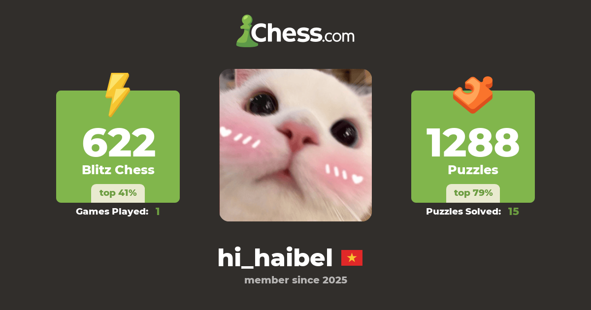 hải bel tình (hi_haibel) - Chess Profile - Chess.com