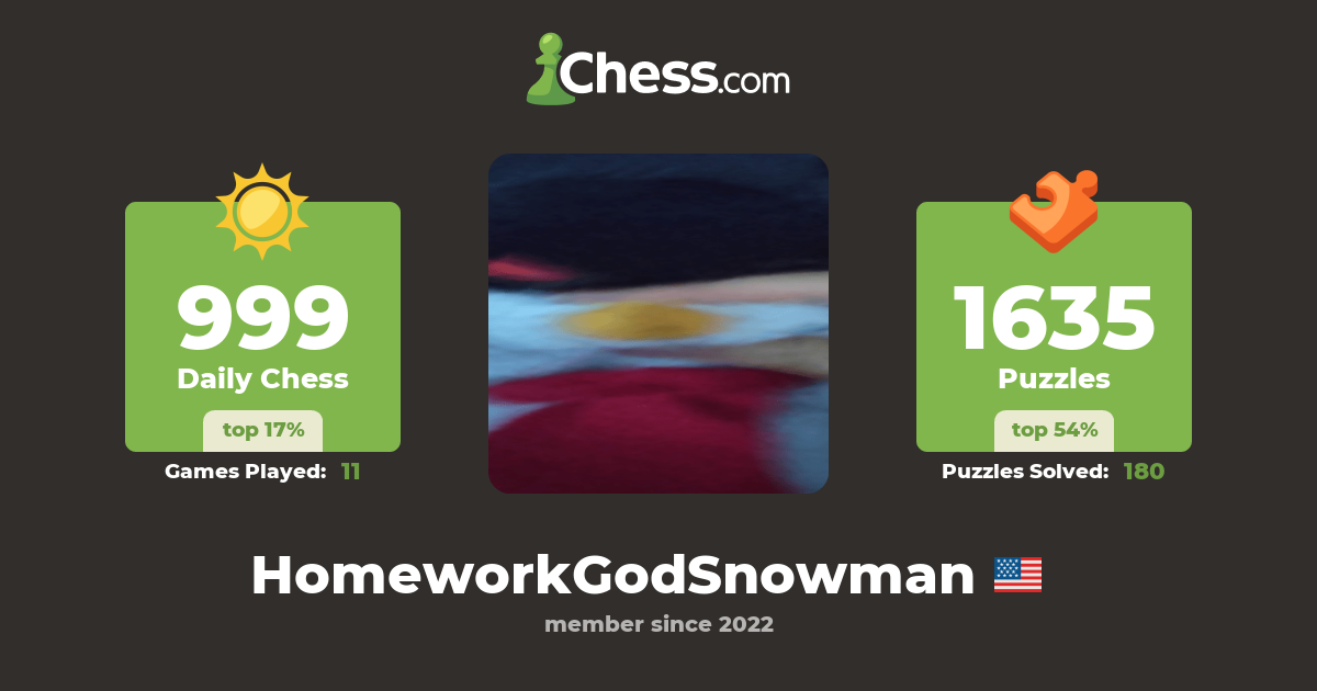 lord snowman (HomeworkGodSnowman) - Chess Profile - Chess.com