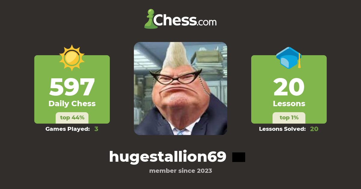 Barry McCockiner (hugestallion69) - Chess Profile - Chess.com