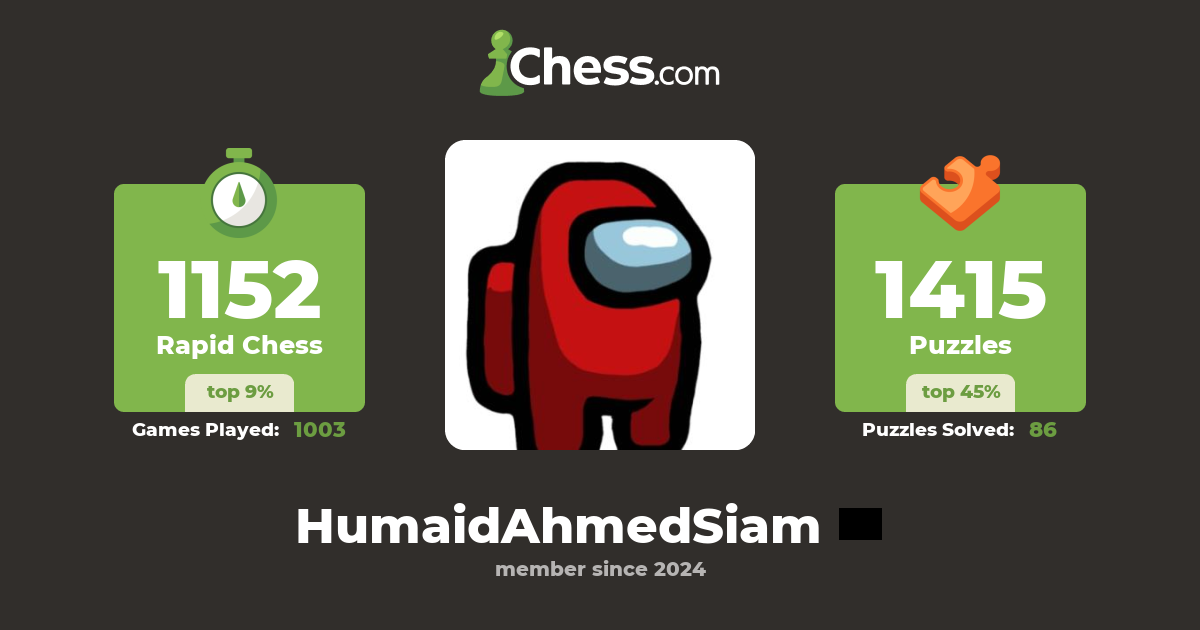 HUMAID AHMED SIAM (HumaidAhmedSiam) - Chess Profile - Chess.com