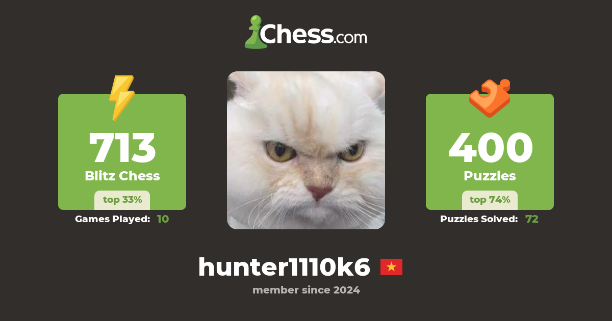 hunter1110k6 - Chess Profile - Chess.com
