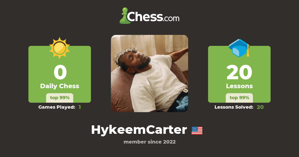 Hykeem Carter (HykeemCarter) - Chess Profile - Chess.com