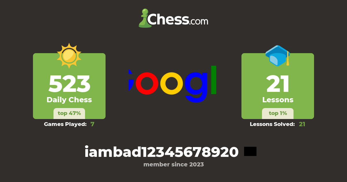 NK - 08HL 786152 Beryl Ford PS (iambad12345678920) - Chess Profile ...