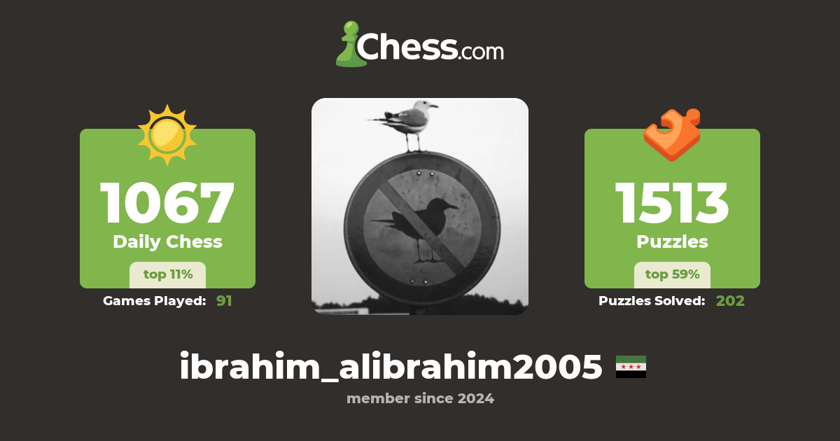 آل ابراهيم (ibrahim_alibrahim2005) - Chess Profile - Chess.com