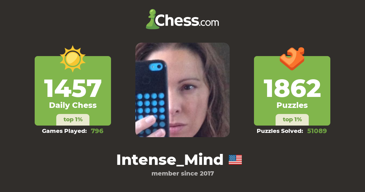 Jen 🌺 INTJ/INTP (Intense_Mind) - Chess Profile - Chess.com