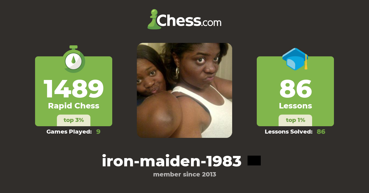 MICHELLE TOLBERT (iron-maiden-1983) - Chess Profile - Chess.com