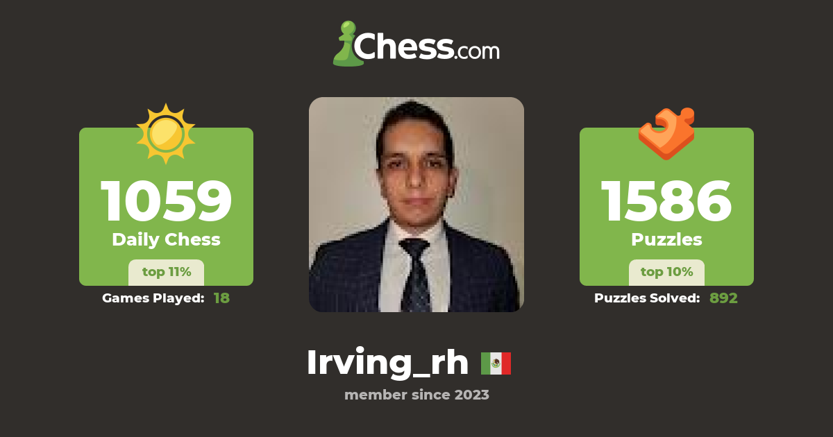 Irving Reveles Hawley (Irving_rh) - Chess Profile - Chess.com
