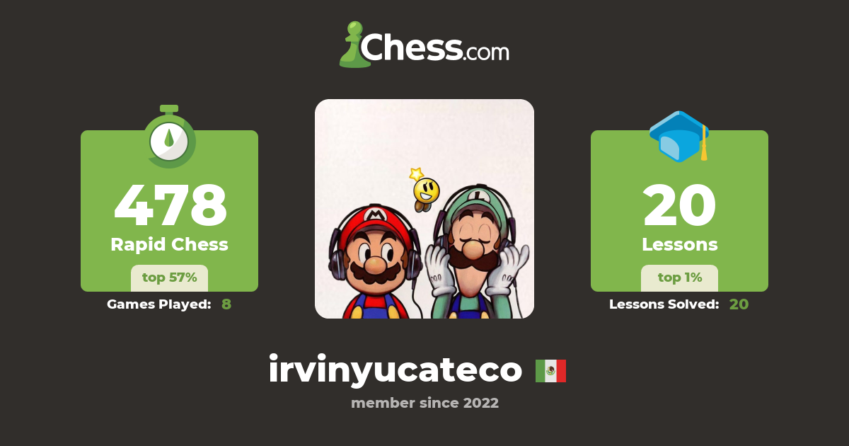 irvin daniel moreno melchor (irvinyucateco) - Chess Profile - Chess.com