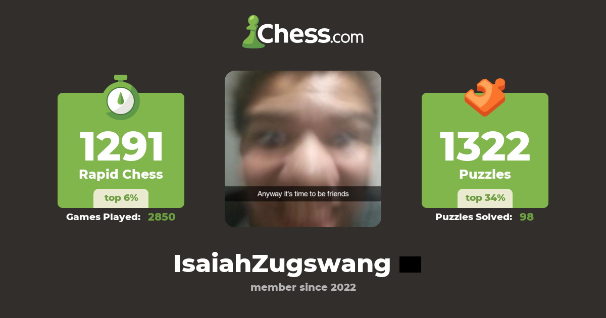 isaiah murray (IsaiahZugswang) - Chess Profile - Chess.com