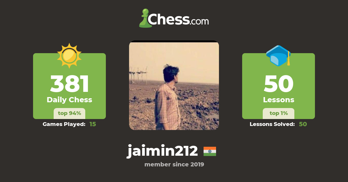 jaimin c (jaimin212) - Chess Profile - Chess.com