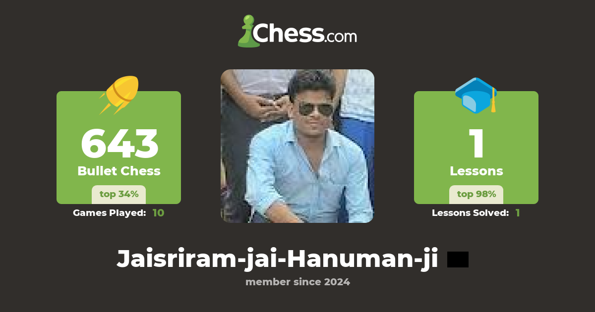 satis bhakta (Jaisriram-jai-Hanuman-ji) - Chess Profile - Chess.com