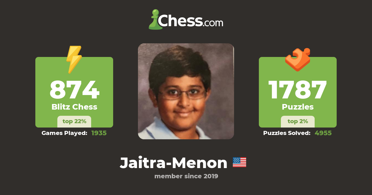 Jaitra Menon (Jaitra-Menon) - Chess Profile - Chess.com