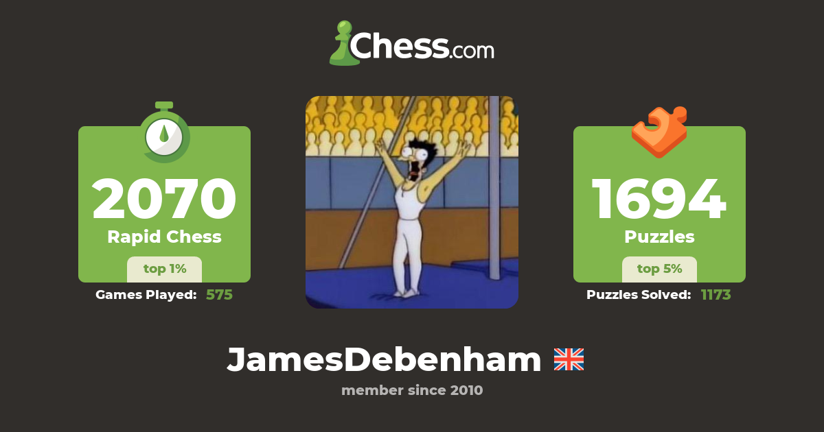James Debenham (JamesDebenham) - Chess Profile - Chess.com