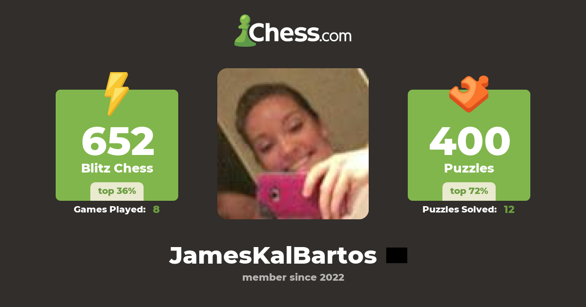 Donna Bartos (JamesKalBartos) - Chess Profile - Chess.com