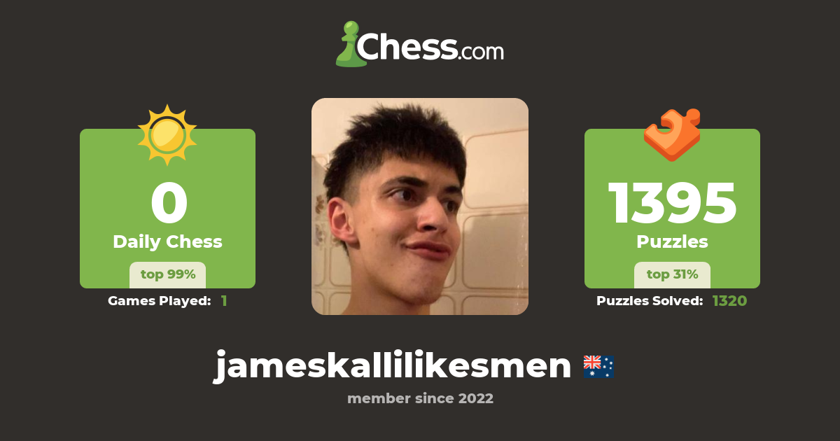 james kalli (jameskallilikesmen) - Chess Profile - Chess.com