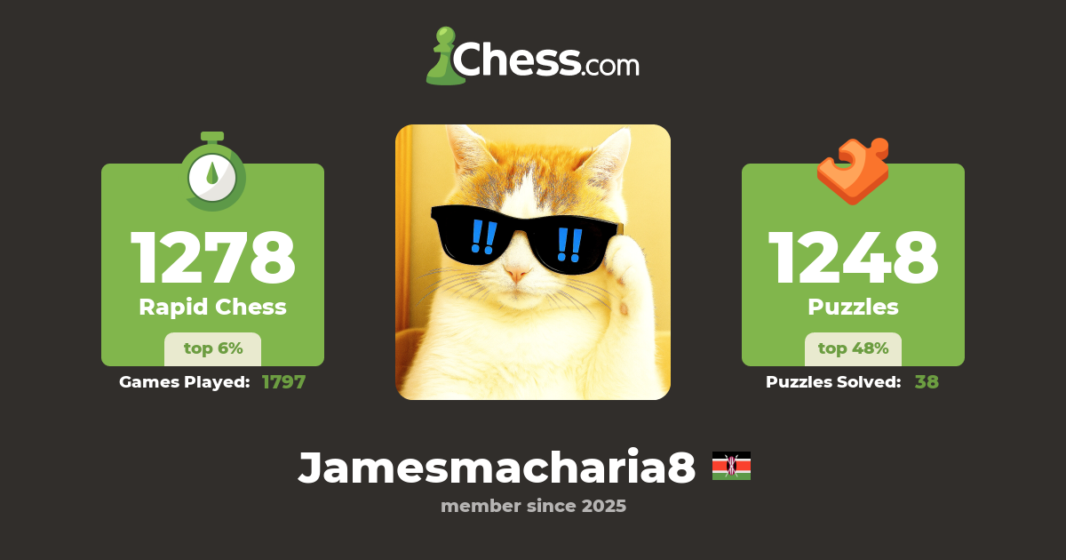 James macharia (Jamesmacharia8) - Chess Profile - Chess.com
