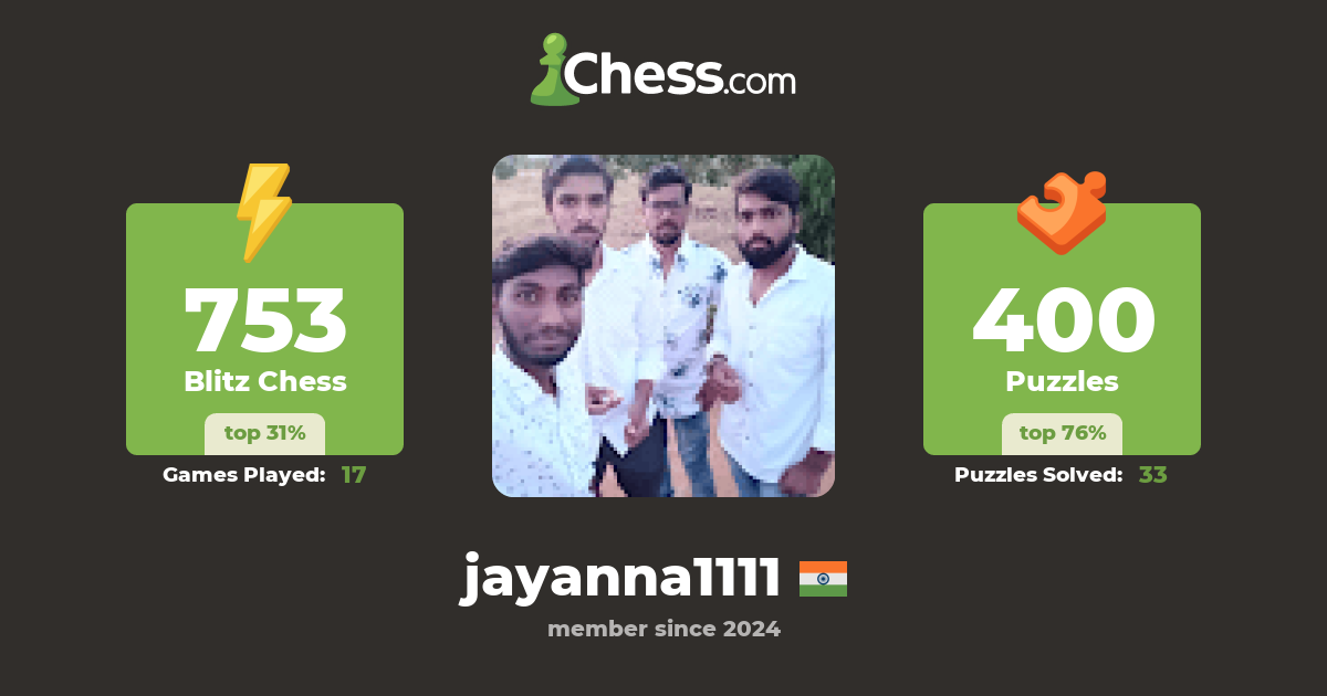 Jeevan S (jayanna1111) - Chess Profile - Chess.com