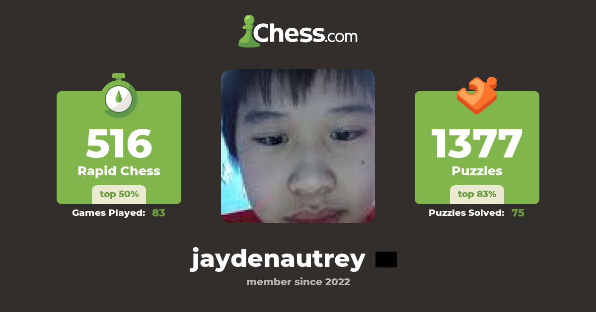 Jayden Autrey (jaydenautrey) - Chess Profile - Chess.com