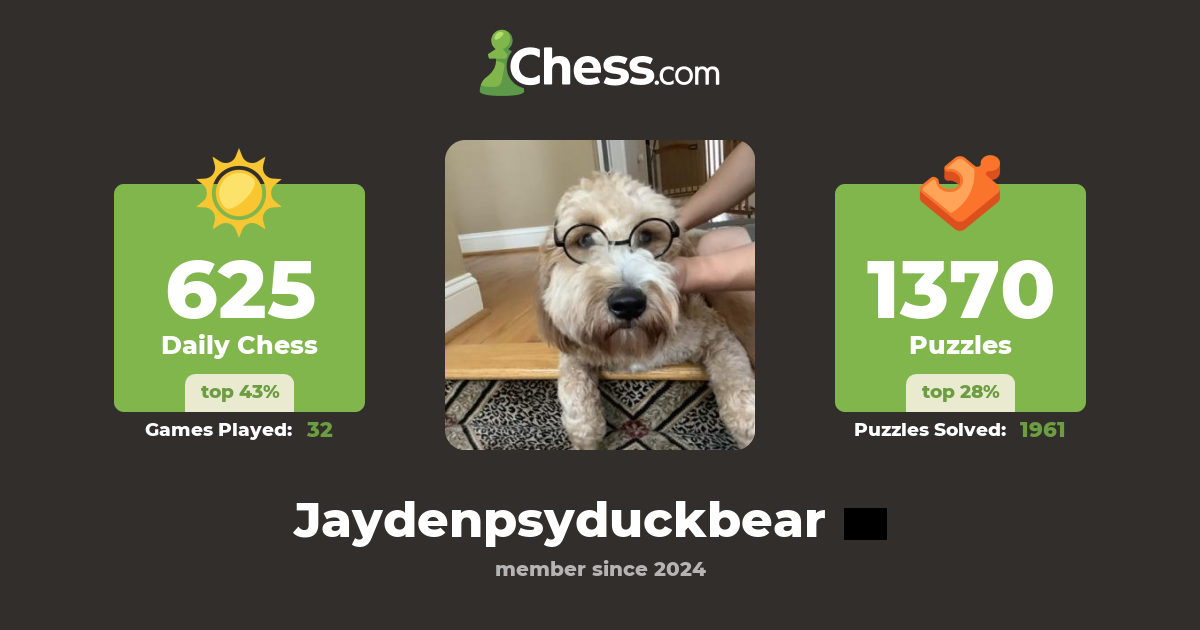 Jayden jhjjh (Jaydenpsyduckbear) - Chess Profile - Chess.com