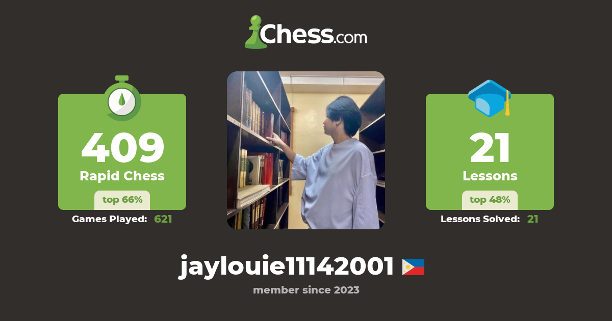 Jay Louie Feliciano (jaylouie11142001) - Chess Profile - Chess.com