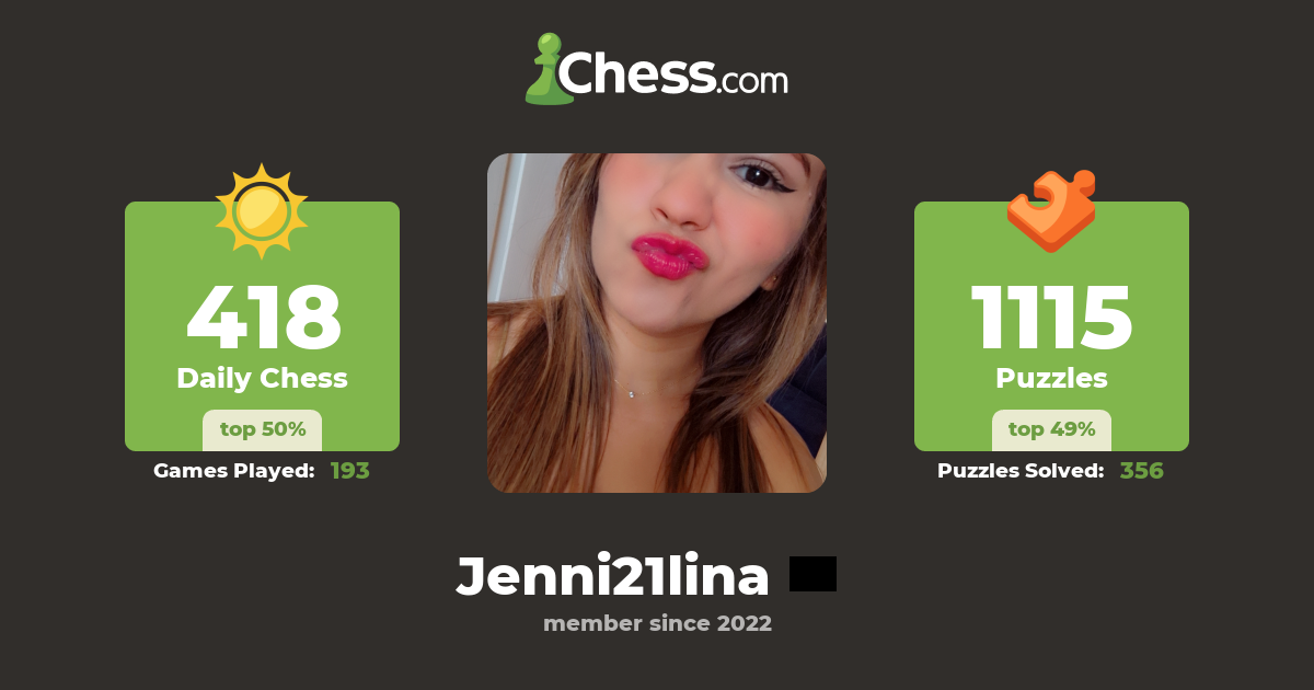 Jenn Linares (Jenni21lina) - Chess Profile - Chess.com