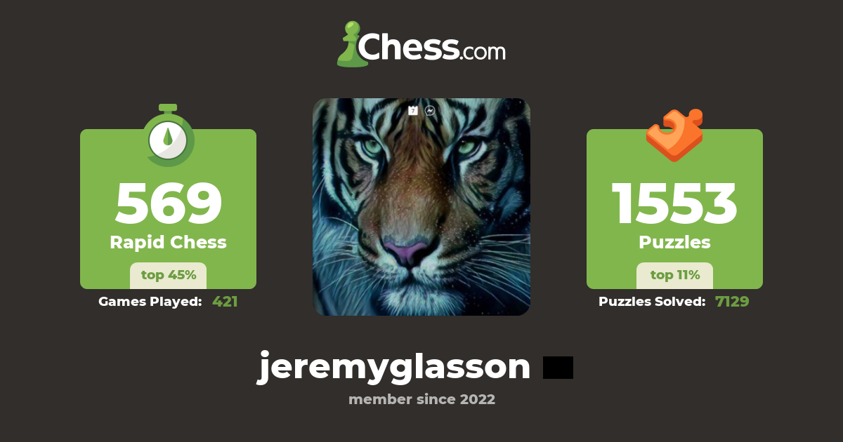 Jeremy Glasson (jeremyglasson) - Chess Profile - Chess.com