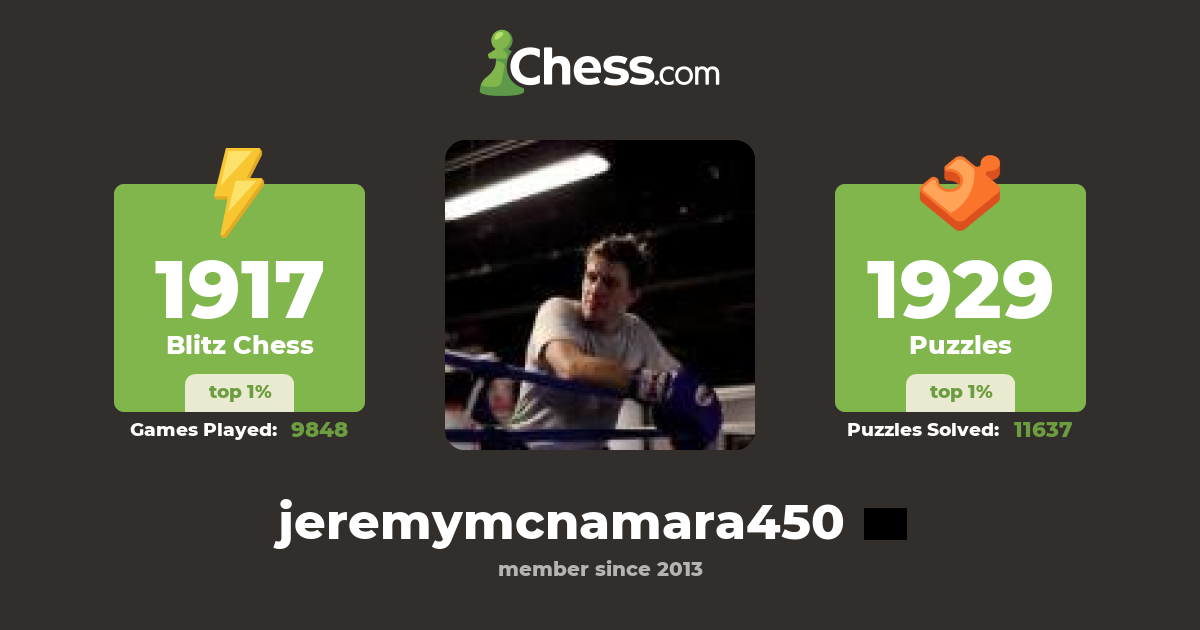 Jeremy McNamara (jeremymcnamara450) - Chess Profile - Chess.com