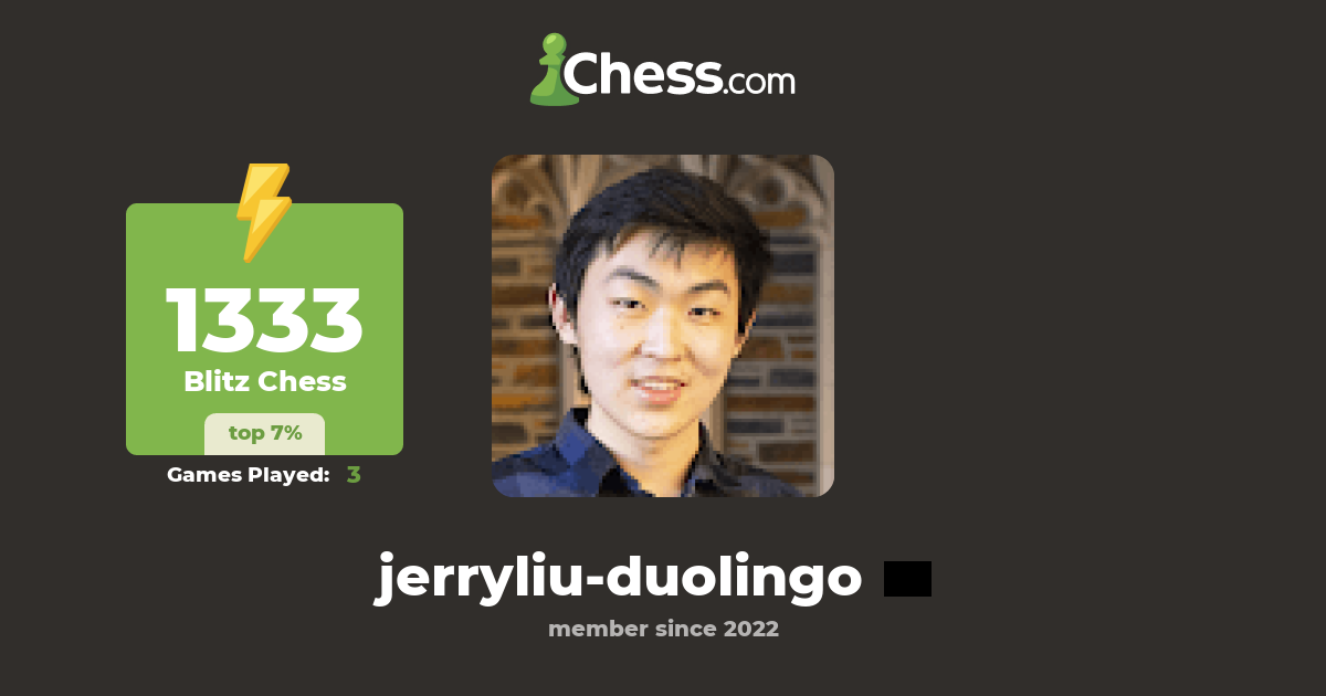 Jerry Liu (jerryliu-duolingo) - Chess Profile - Chess.com