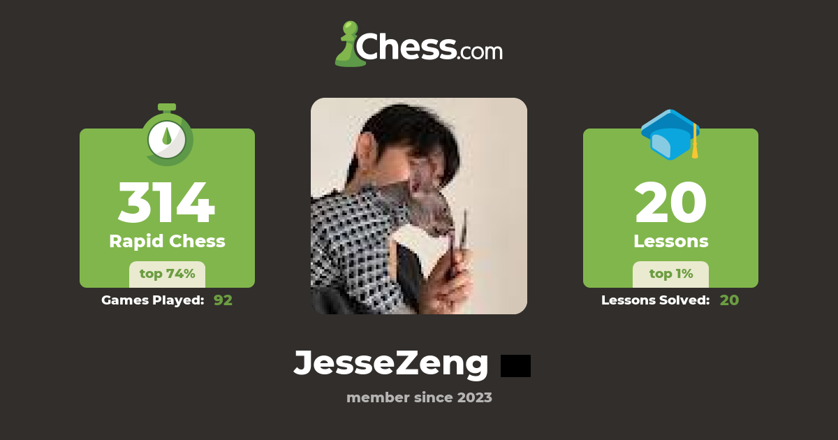 Jesse 曾 (JesseZeng) - Chess Profile - Chess.com