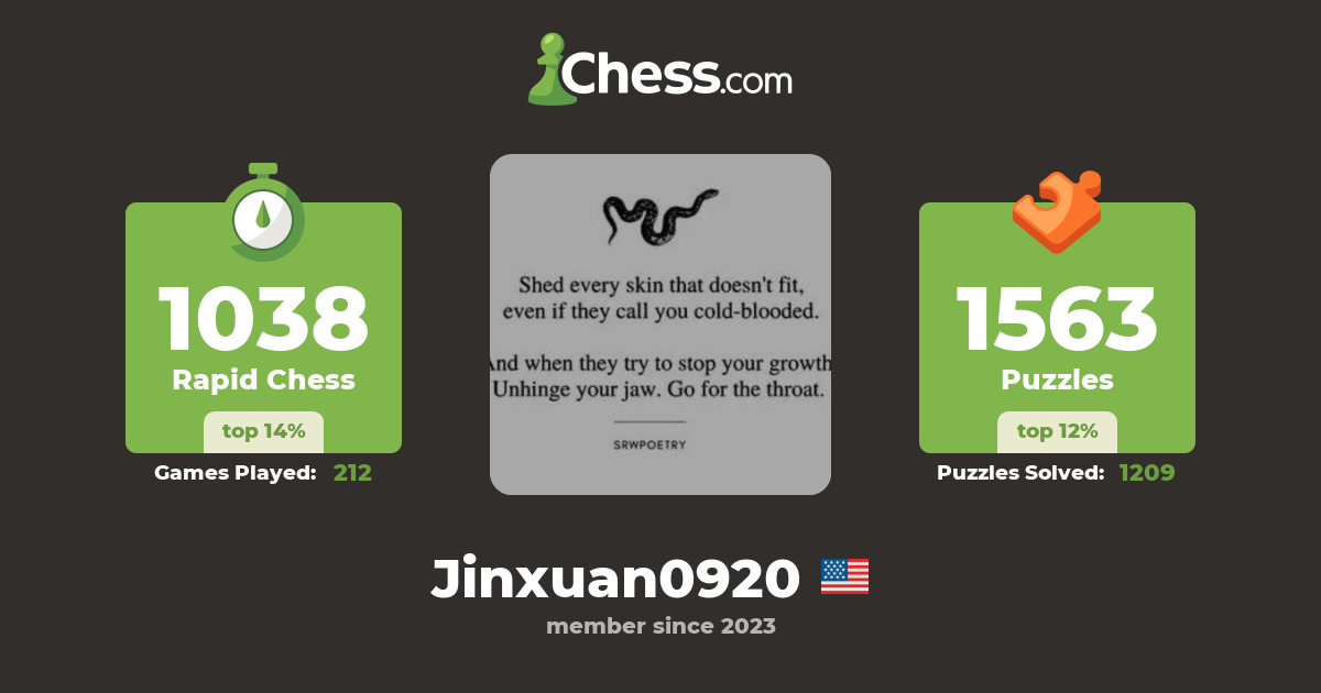 Can't stop me from using PJO references (Jinxuan0920) - Chess Profile ...