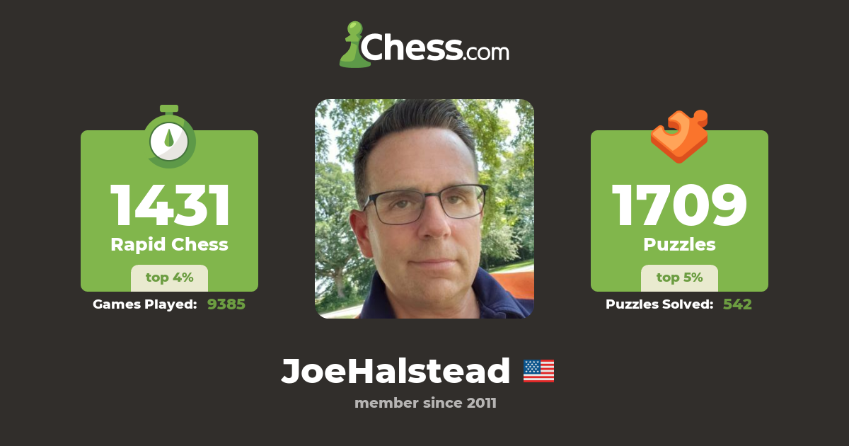Joe Halstead (JoeHalstead) - Chess Profile - Chess.com