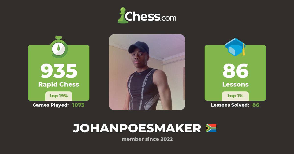 jacob semeo (JOHANPOESMAKER) - Chess Profile - Chess.com